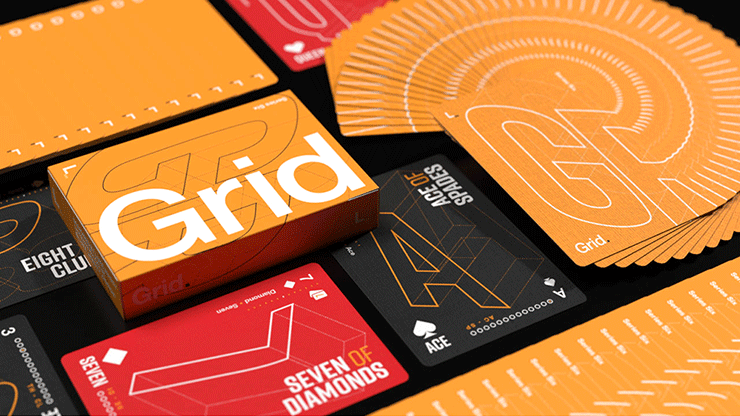 Grid Series Six- Typographic Playing Cards | Magicshop AG