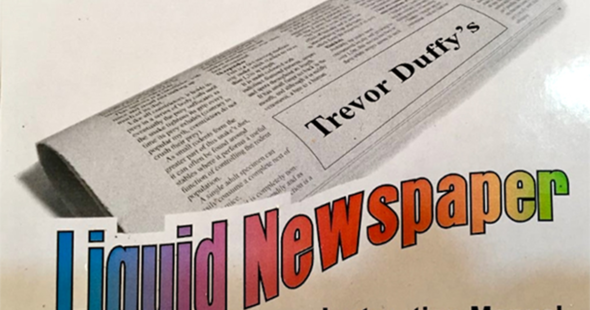 my-magicshop.com | Liquid Newspaper by Trevor Duffy - Trick