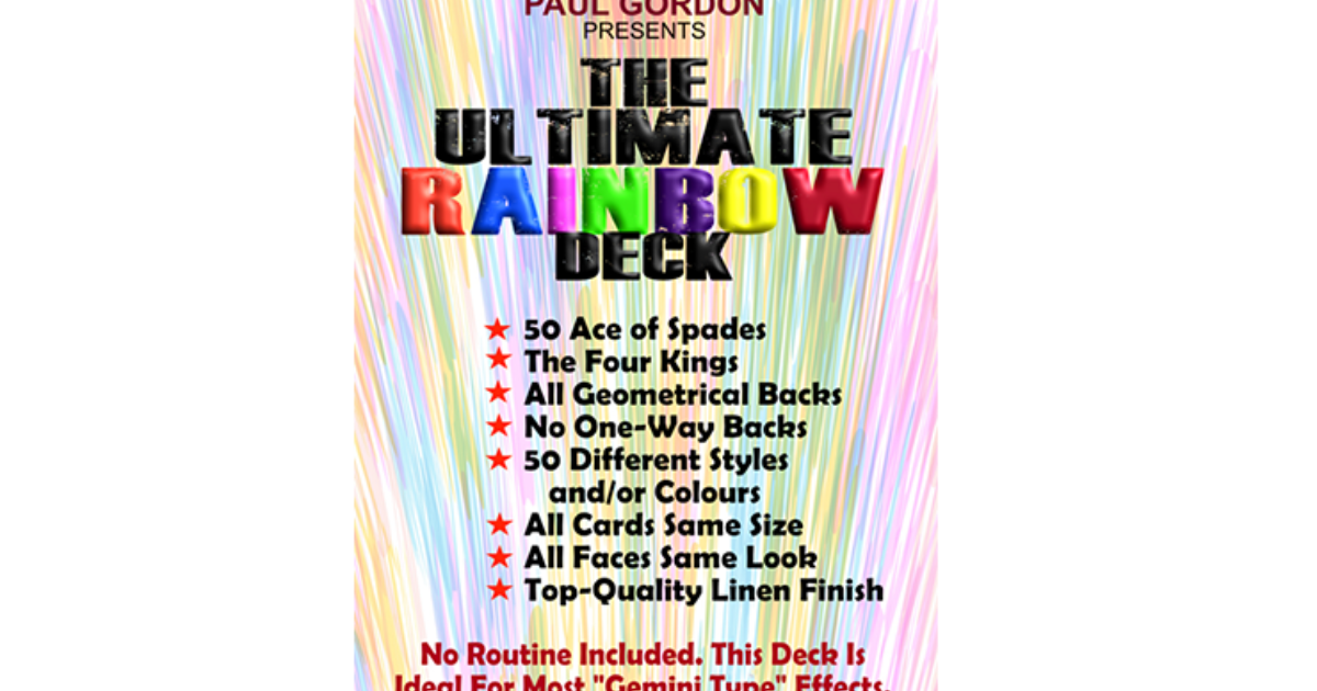 my-magicshop.com | The Ultimate Rainbow Deck by Paul Gordon - Trick