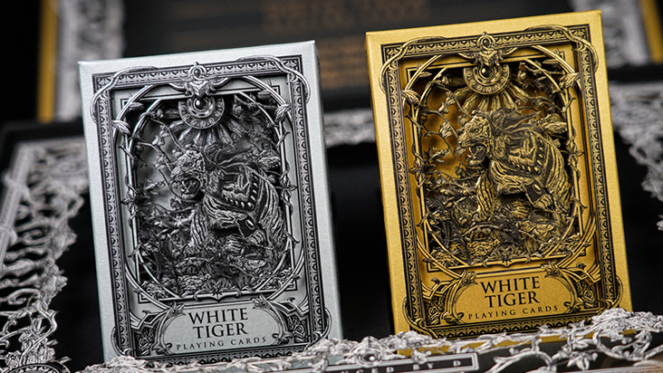 White Tiger Black Gold Box Set by Ark Playing Cards | Magicshop AG